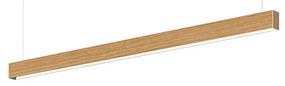 Lineární závěsné svítidlo ze dřeva Square Dekor: Dub, Délka: 1340 mm, Teplota chromatičnosti / Stmívání: 3000 Kelvinů / Stmívatelné Casambi