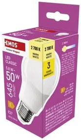 Emos lighting LED žárovka Classic A60 / E27 / 5,8 W (50 W) / 645 lm / teplá bílá 1525733278