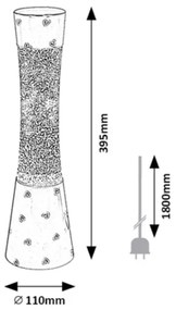 Rabalux 7027 - Lávová lampa MINKA 1xGY6,35/20W/230V růžová