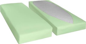 Bellatex Elastické rychloupínací prostěradlo Zelená 90x200x30 cm