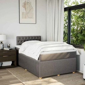 Box spring postel s matrací taupe 120x200 cm textil 3287434