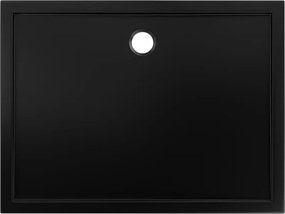 Mexen Flow Slim, obdélníková sprchová vanička 130 x 100 cm, černá matná, 46R701013