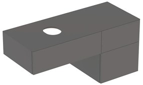 Geberit VariForm - Umyvadlová skříňka, 1200x510x550 mm, 3 zásuvky a zápachová uzávěrka, lávová 501.184.00.1