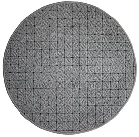 Vopi koberce Kusový koberec Udinese šedý kruh - 160x160 (průměr) kruh cm