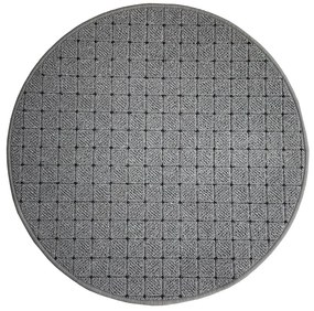 Vopi, Kusový koberec Udinese šedý kruh, 100x100 (průměr) kruh, šedá, chodba / předsíň