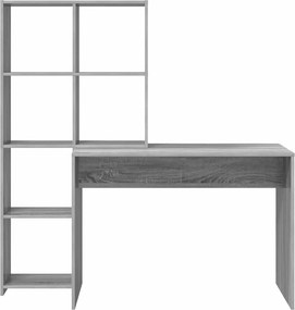 Stůl s policí Šedá Sonoma 138,5 x 55 x 143 cm Kompozitní dřevo 3337254