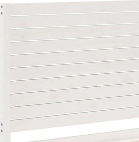 Prodloužený rám postele bez matrace bílý 200 x 210 cm masiv 3309306