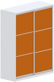 Artspect 351655P-B - Šatní skříň s posuvnými dveřmi 160x62x205cm - Brillint white