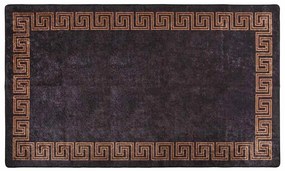 Koberec pratelný 190 x 300 cm černý a zlatý 337932