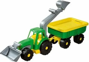 Androni Traktorový nakladač s vlekem Power Worker zelená / délka 58 cm