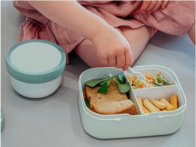 Béžový plastový dětský svačinový box Sunshine &amp; Rainbow – Mepal