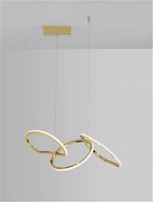 LED lustr Girish 82 zlaté