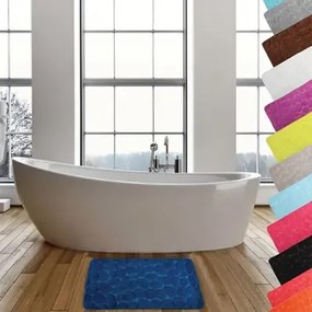 MSV PEBBLES koupelnová předložka 40 x 60 cm tmavě modrá / polyester, P