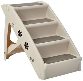 Costway Schody pro psy skládací, béžové PW10029BE