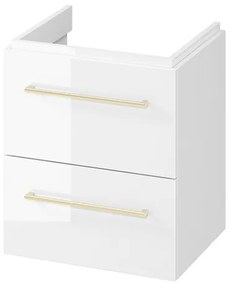 Cersanit Larga, závěsná umyvadlová skříňka 50cm, bílá lesklá, S932-067
