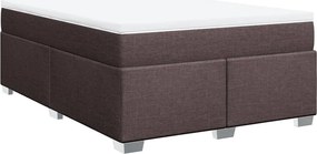 vidaXL Box spring postel s matrací 140x200 cm textil [3285137] Barva: světle šedá