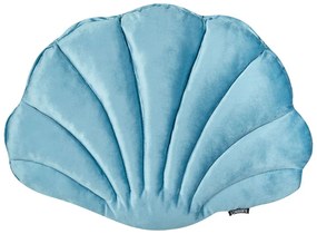 Sametový polštář 47 x 35 cm modrý CONSOLIDA Beliani