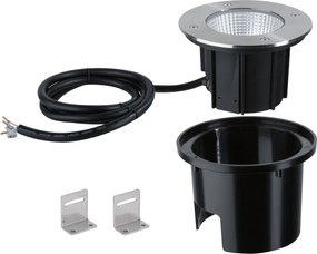 P 94654 LED zemní svítidlo Durea IP67 kruhové 153mm 3000K 8W 230V ocel kov - PAULMANN