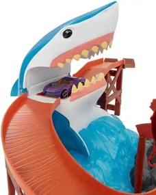 TEAMSTERZ Shark Bite / Herní set s akční dráhou / autíčko mění barvu v