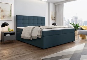 Expedo Čalouněná postel boxspring SALMA + topper, 140x200, inari 87