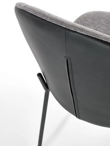 Jídelní židle K471 šedá/černá