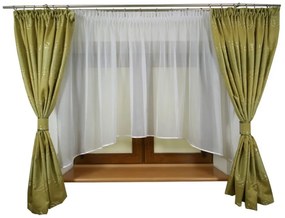 Záclona voálová / organza Tereza 560x150cm různé barvy Barva: Červená