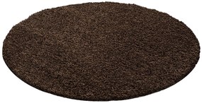 Ayyildiz Kusový koberec LIFE 1500, kulatý, Hnědá Rozměr koberce: 120 cm KRUH
