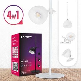 Bezdrátová stolní Led lampa Laitica Orbi Bílá Usb 4v1 Nastavitelná