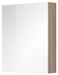 Mereo Mereo, Aira, koupelnová galerka 60 cm, zrcadlová skříňka, dub Kronberg, CN715GD