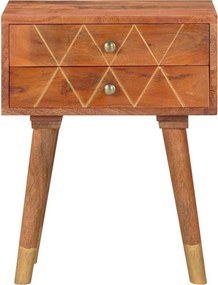 Noční stolek 43 x 30 x 58 cm masivní mangovníkové dřevo 285853