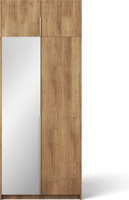 ADRK Furniture Alera II s nástavcem Skříň s otočnými dveřmi ADRK-W-ALER-100-AG