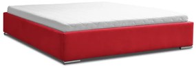 Eka Čalouněná postel LANA 140 x 200 cm Barva látky Trinity: (2309) Červená, Úložný prostor: S kovovým rámem úložného prostoru