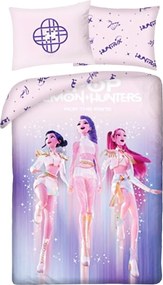 Bavlněné ložní povlečení KPop Demon Hunters - motiv HUNTR/X Performance - 100% bavlna - 70x90 cm + 140x200 cm