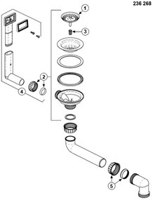 BLANCO GmbH + Co KG Blanco DANA 45 Nerez přírodní lesk