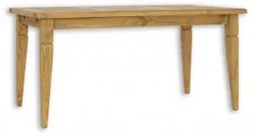 Jídelní stůl z masivu MES 03 B 80x140 - výběr moření, 01Moření K13 - bělená borovice, 02Moření horní desky v barvě korpusu 0