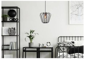 Černé kovové závěsné svítidlo ø 35 cm Jonas – Candellux Lighting