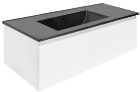 Koupelnová skříňka s umyvadlem SAT B-WAY 99x30x45 cm bílá lesk BWAY100WU4B