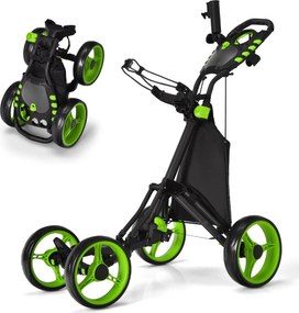 Costway Golfový vozík se 4 koly Golfový vozík Golfový skládací