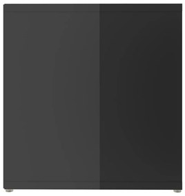 vidaXL TV stolek šedý s vysokým leskem 142,5x35x36,5 cm dřevotříska