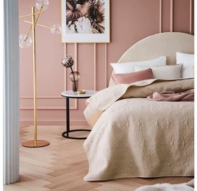 Moderní béžový přehoz na manželskou postel 220 x 240 cm