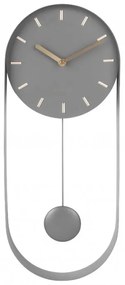 Designové kyvadlové nástěnné hodiny 5822GY Karlsson 50cm