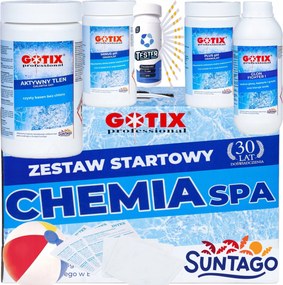 Chemie do bazénu Jacuzzi Spa Polský bazénový chemický set s chlorem 9 v 1