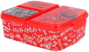 Multibox na svačinu Spiderman se 3 přihrádkami