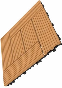 WPC dlaždice LEGI STYLE 30 x 30 cm, teak