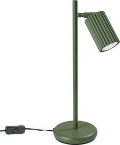 Sollux Lighting Stolní lampa KARBON olivově zelená