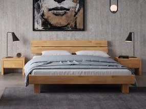 Vysoká postel z bukového dřeva 160x200 cm Getafe