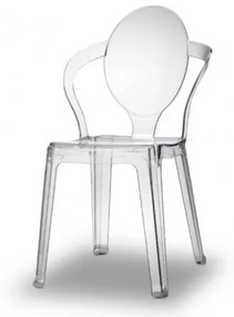 Scab Plastová židle SPOON transparentní čirá Barva plastu Scab Transparentní čirá 2332