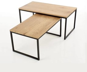 Konferenční stolek Sabrosa, dub zlatý / černá
