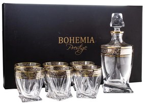 BOHEMIA QUADRO GOLD-PLATINUM WHISKY SADA 1+6 KS