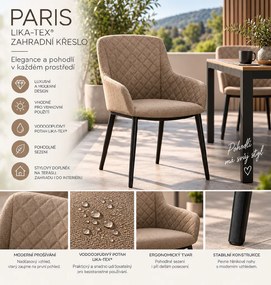 Doppler PARIS LIKA-TEX® zahradní křeslo mocca